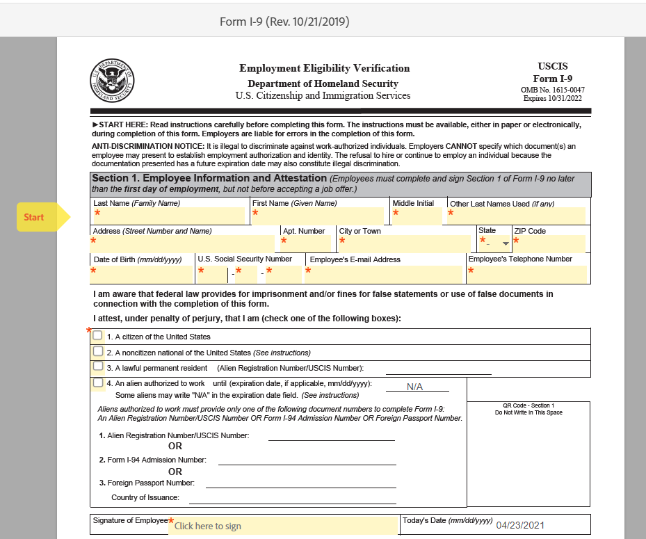 I-9 and E-Verify Process – Avionte Bold
