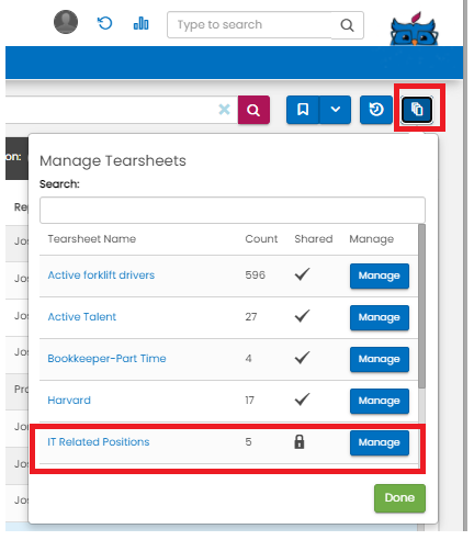 Create, Edit, and Use Tearsheets – Avionte Bold