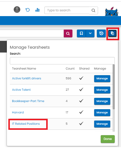 Create, Edit, and Use Tearsheets – Avionte Bold