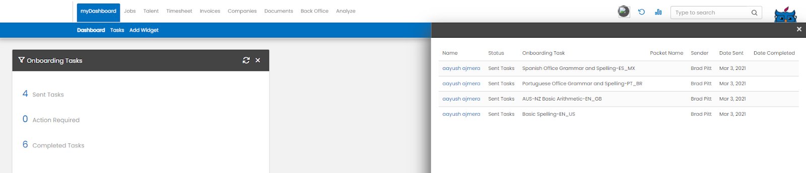 SHL Assessment Integration in BOLD – Avionte Bold