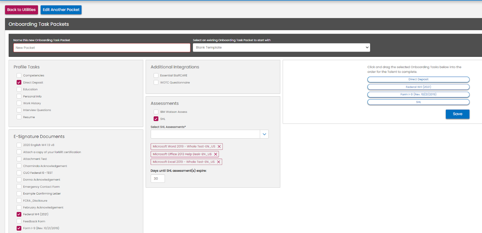 SHL Assessment Integration in BOLD – Avionte Bold