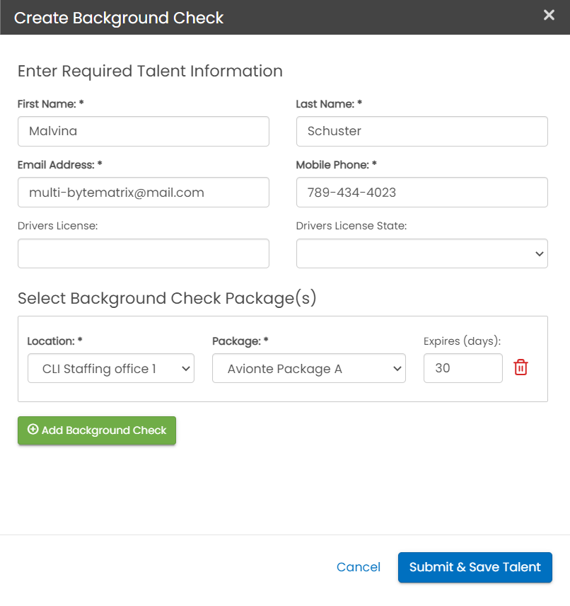 Yardstik Background Check Integration – Avionte Bold