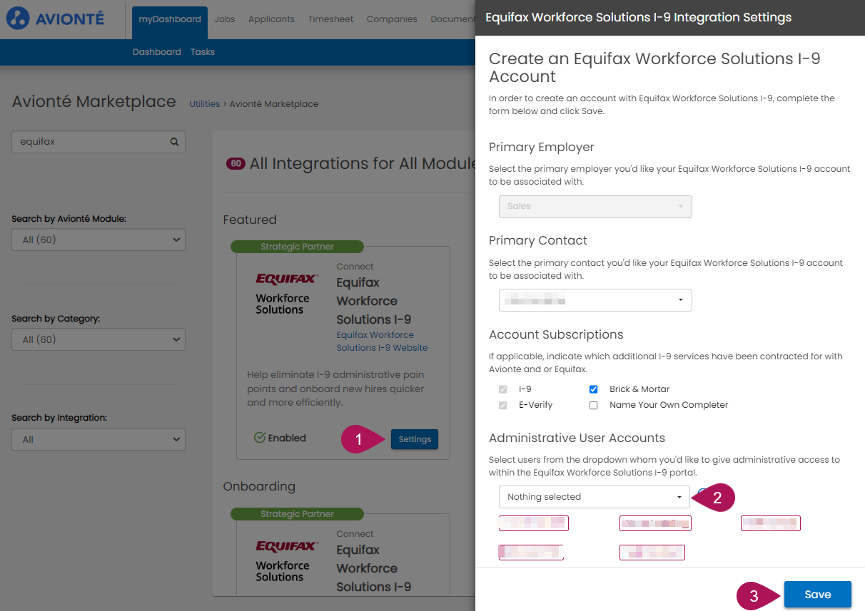 Equifax I-9 HQ™: Setup and User Guide – Avionte Bold
