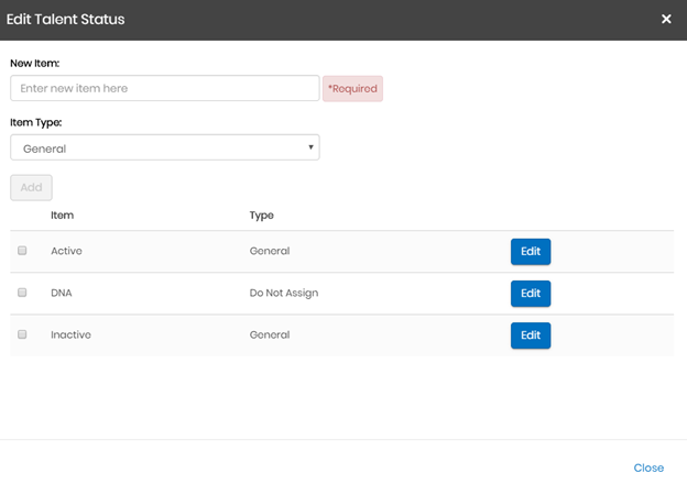 Set Up and Use Talent Statuses – Avionte Bold