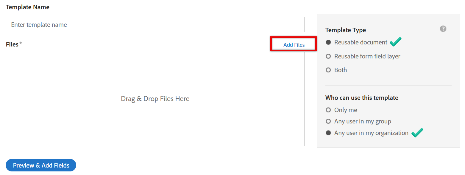 Upload a standard form into Adobe Sign – Avionte Bold