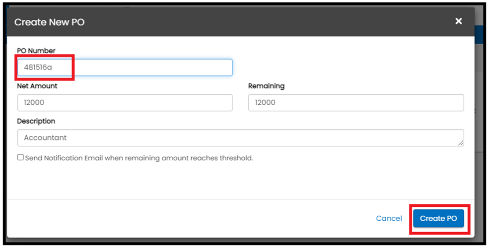 Create and Edit Purchase Orders (PO #s) – Avionte Bold