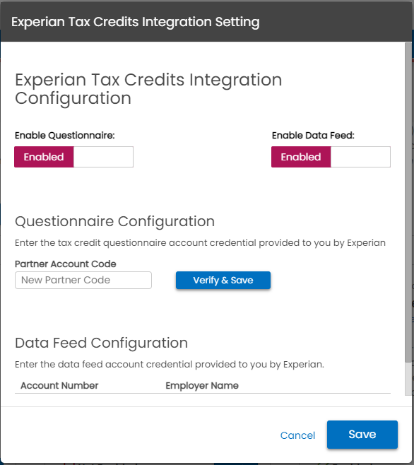 Experian Tax Credits Integration in BOLD – Avionte Bold
