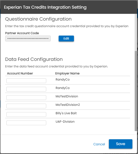 Experian Tax Credits Integration in BOLD – Avionte Bold
